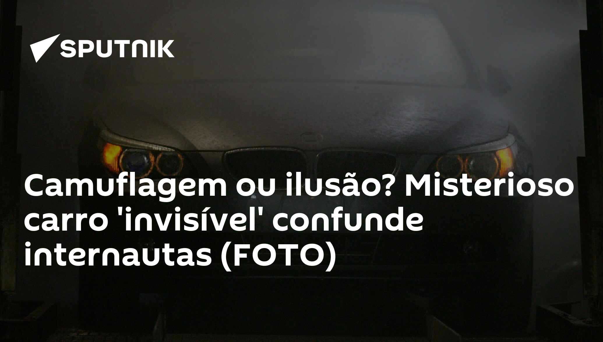 Camuflagem ou ilusão? Misterioso carro 'invisível' confunde internautas ...