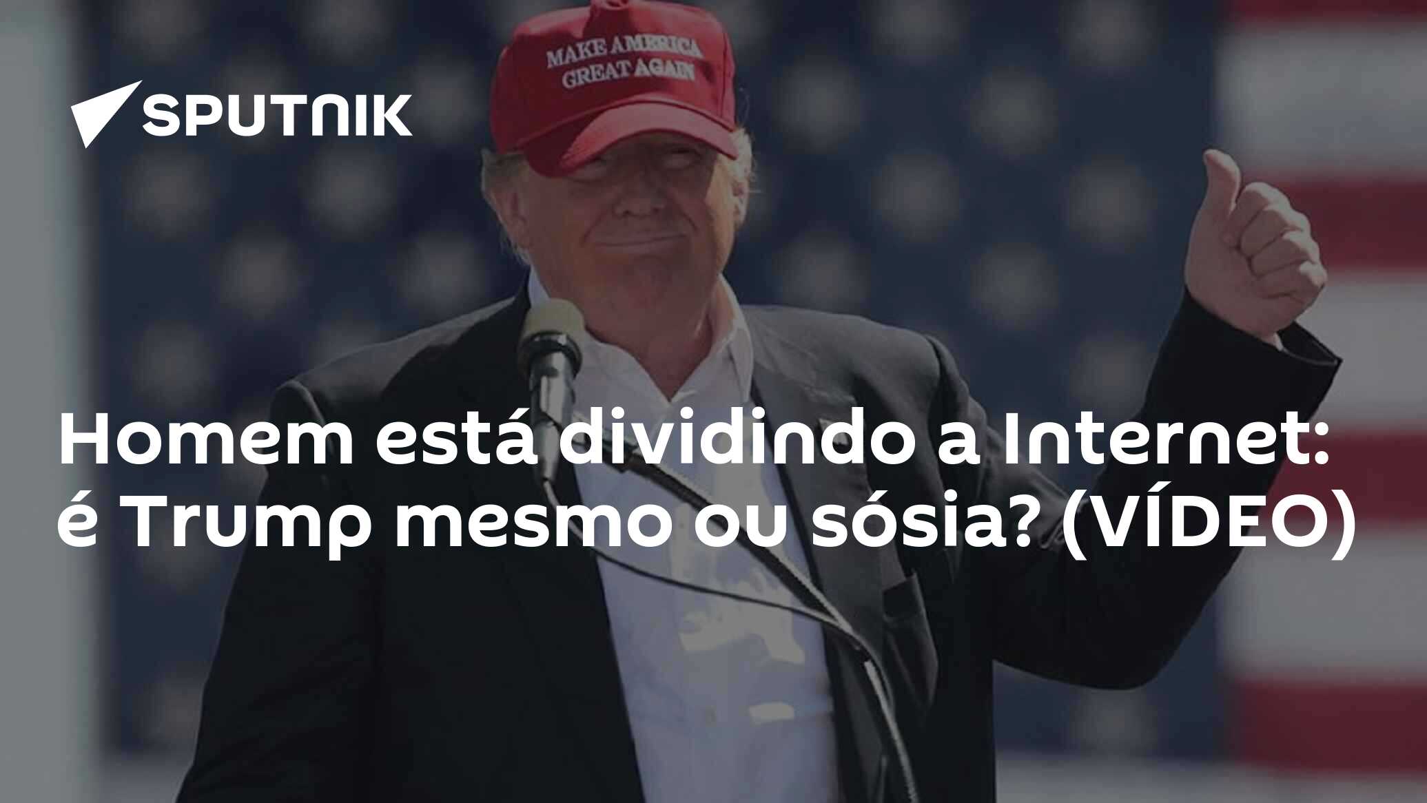 Homem está dividindo a Internet: é Trump mesmo ou sósia? (VÍDEO) - 04. ...