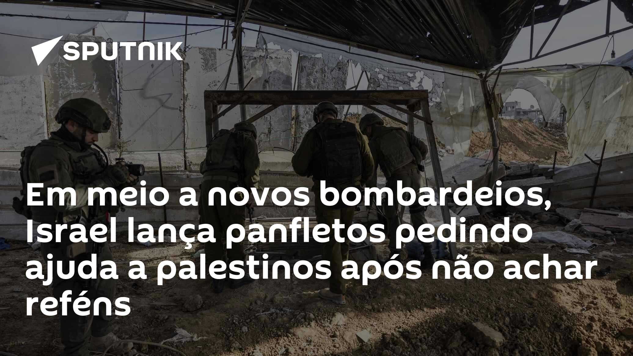 Em meio a novos bombardeios, Israel lança panfletos pedindo ajuda a ...