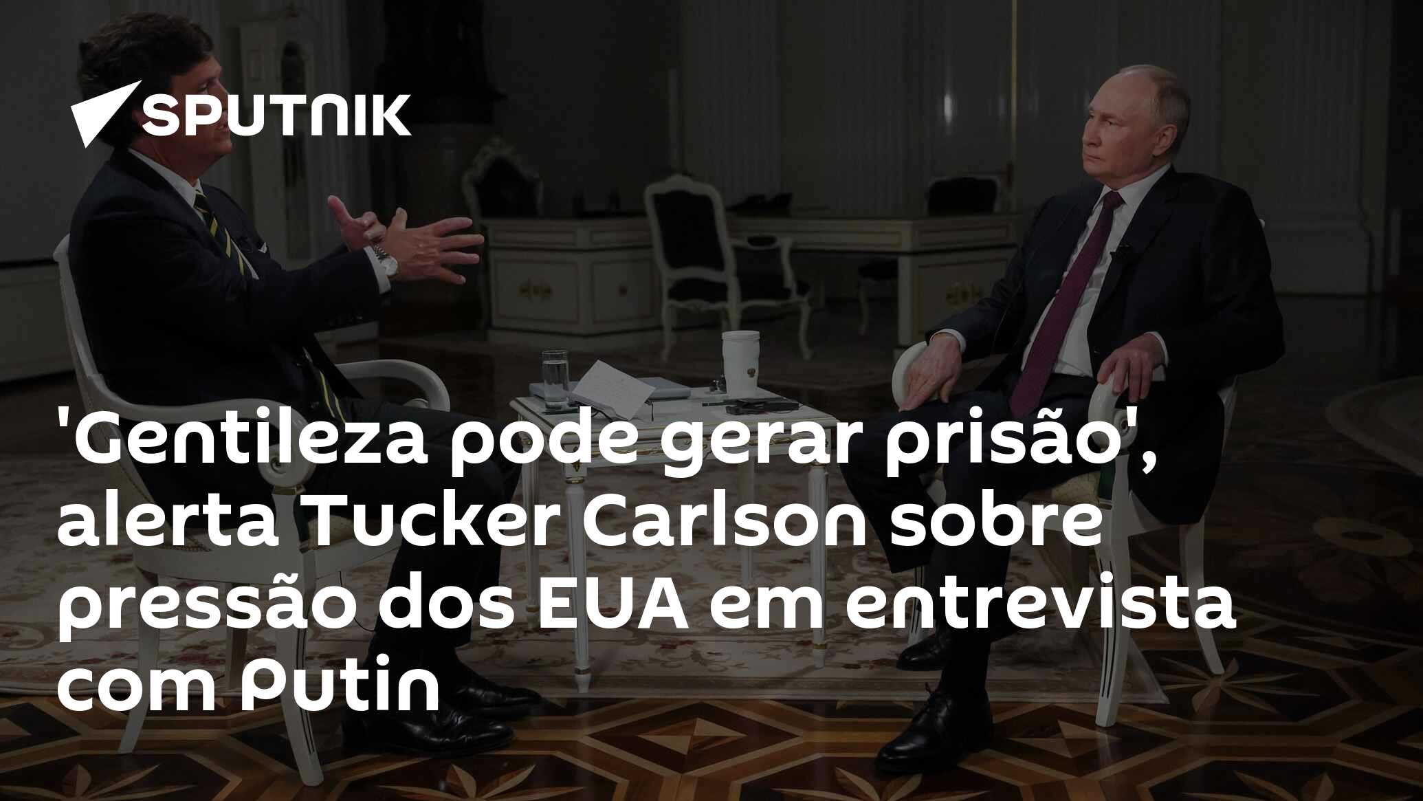 'Gentileza pode gerar prisão', alerta Tucker Carlson sobre pressão dos ...