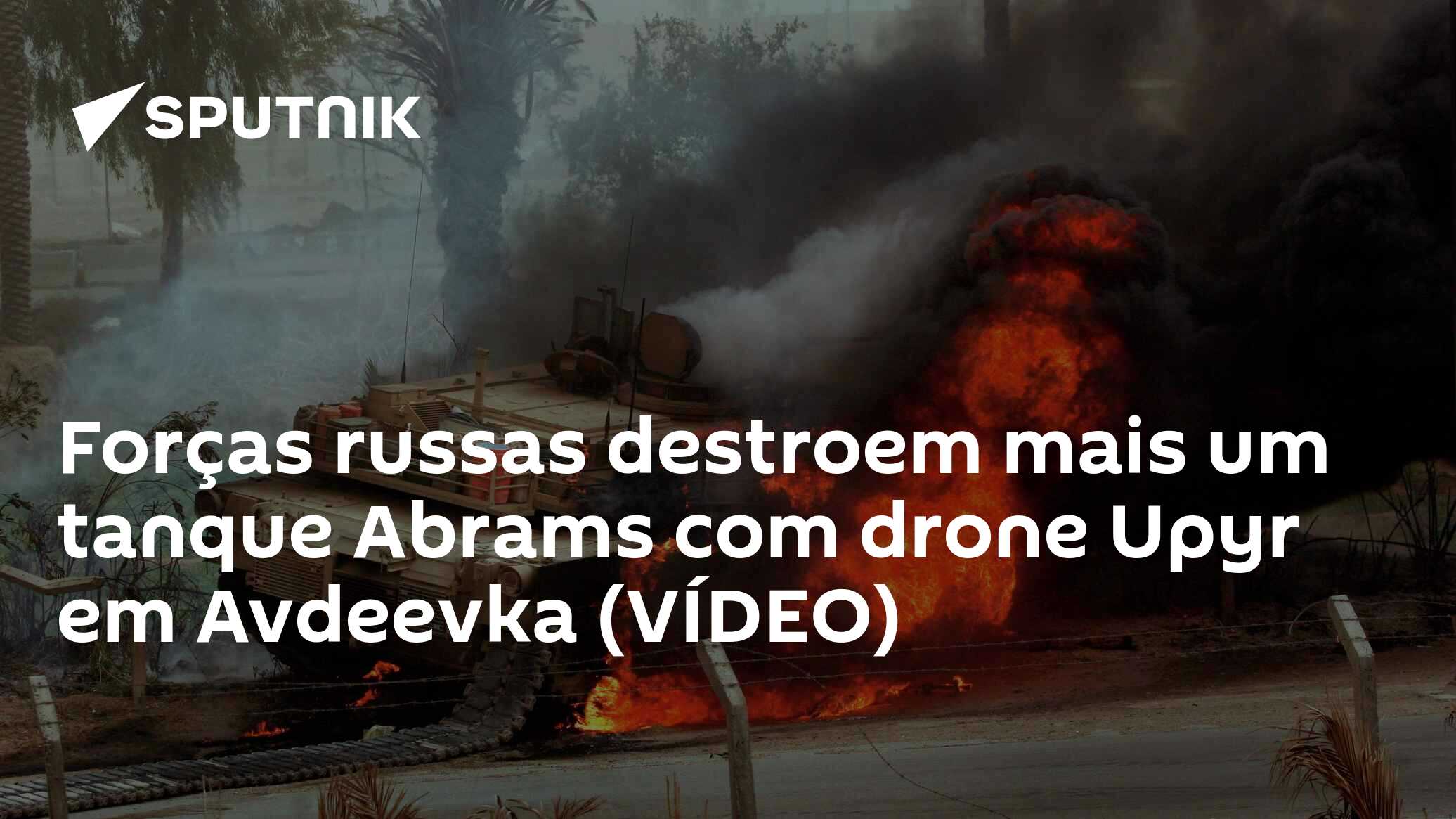 Forças russas destroem mais um tanque Abrams com drone Upyr em Avdeevka ...