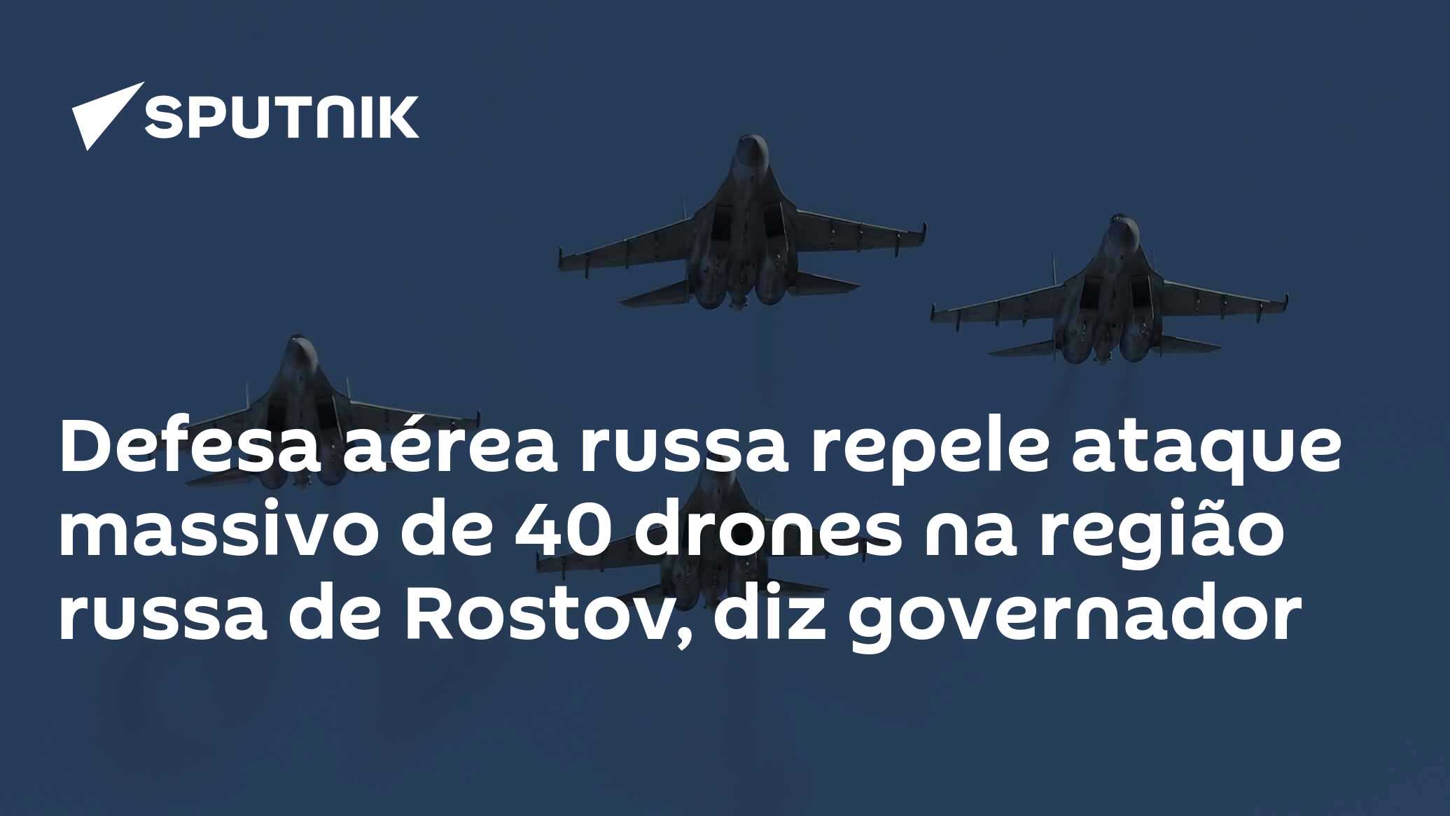 Defesa aérea russa repele ataque massivo de 40 drones na região russa ...
