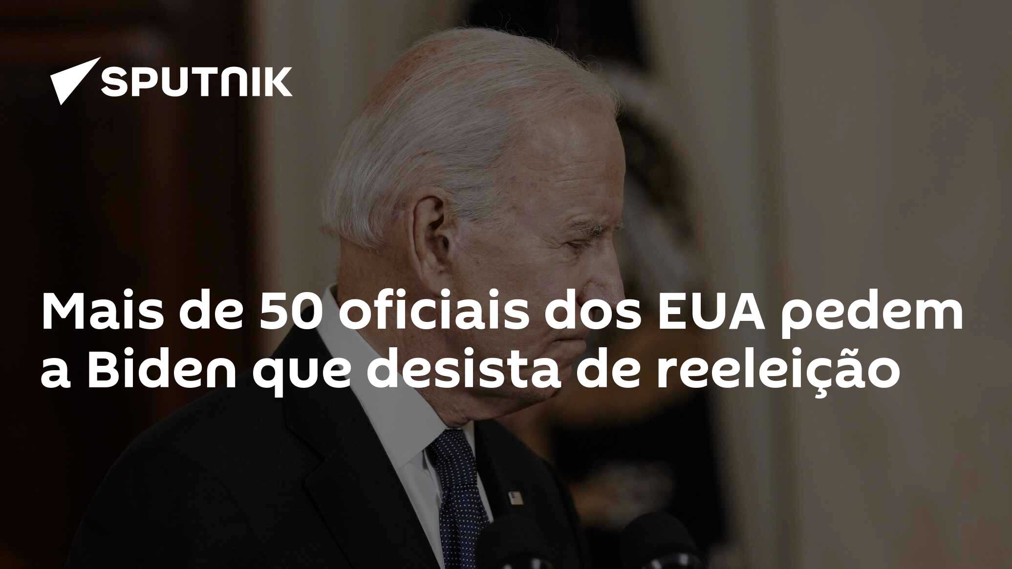 Mais de 50 oficiais dos EUA pedem a Biden que desista de reeleição - 20 ...