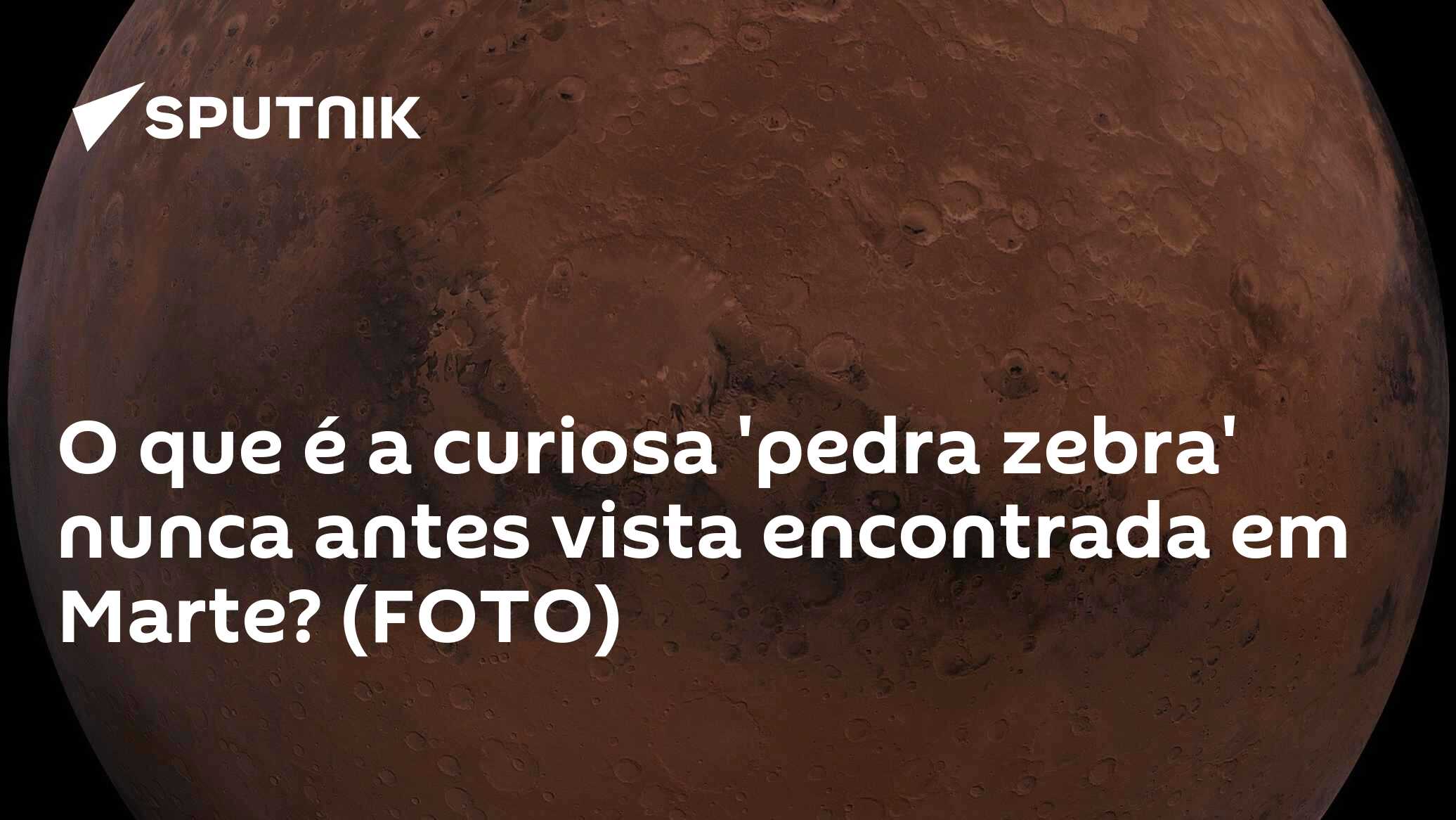 O que é a curiosa 'pedra zebra' nunca antes vista encontrada em Marte ...
