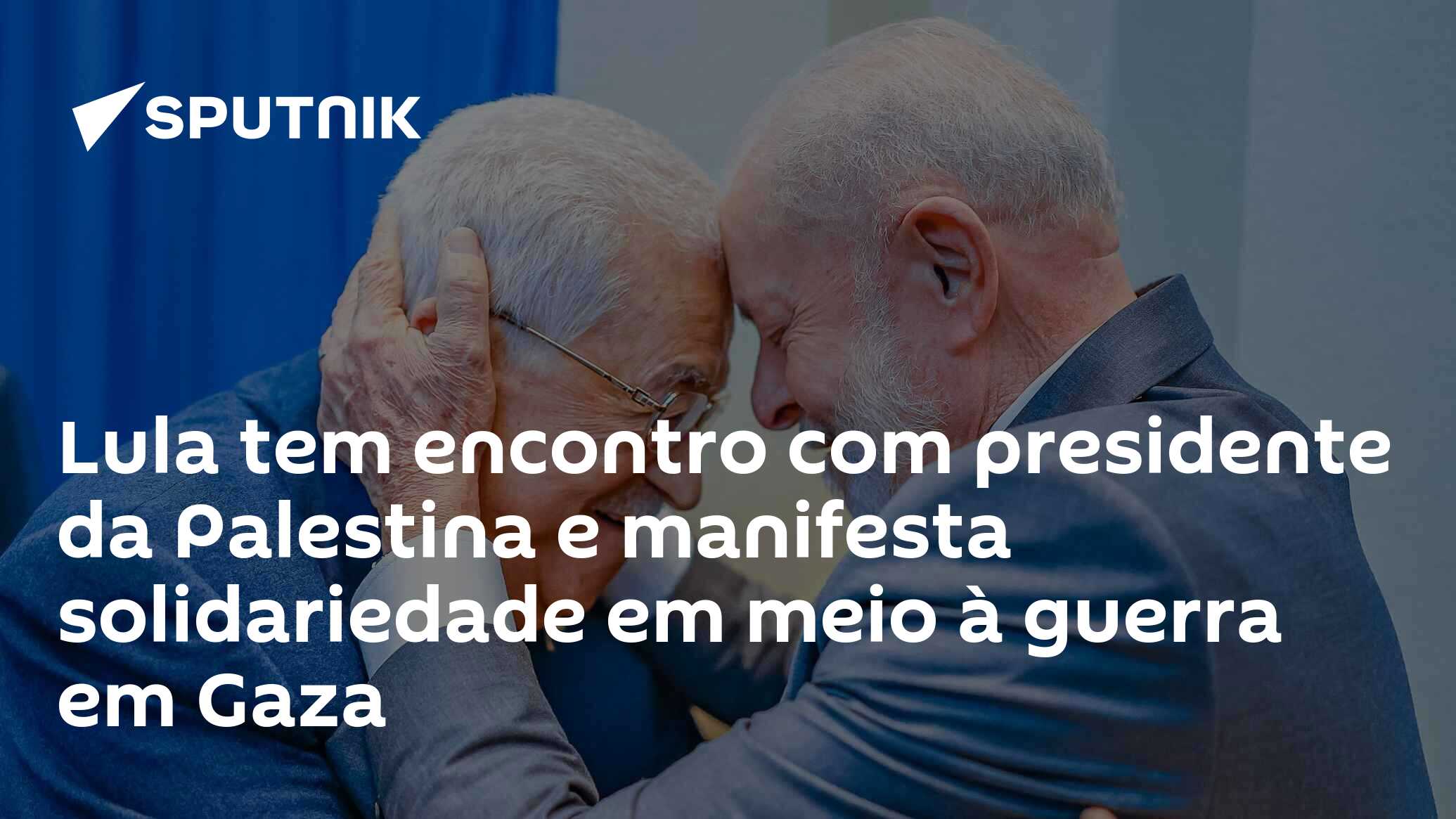 Lula tem encontro com presidente da Palestina e manifesta solidariedade ...