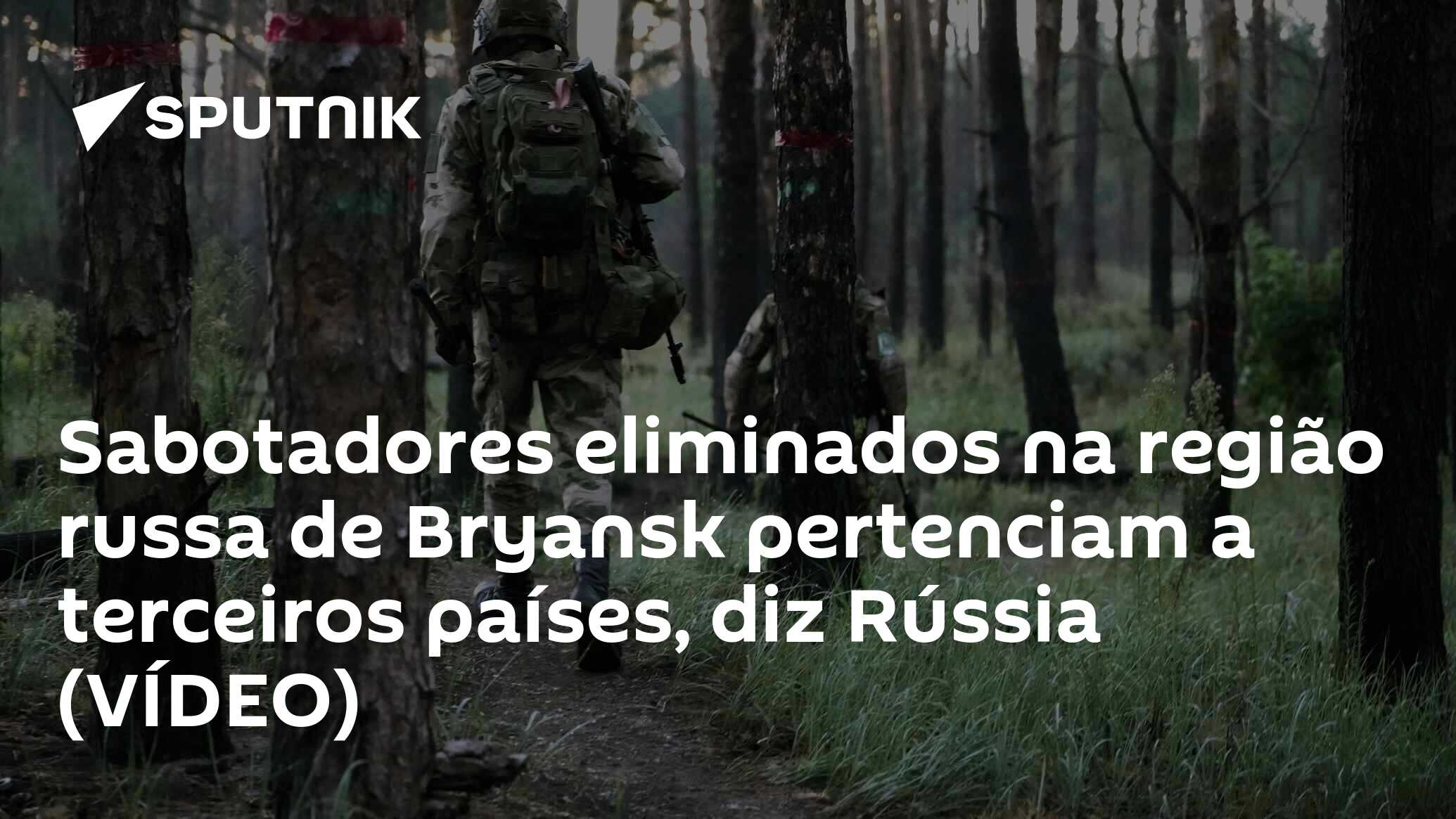 Sabotadores eliminados na região russa de Bryansk pertenciam a ...