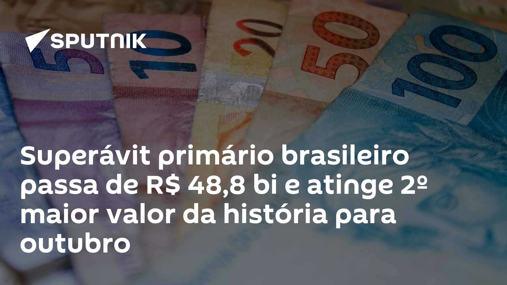 Superávit primário brasileiro passa de R$ 48,8 bi e atinge 2º maior ...