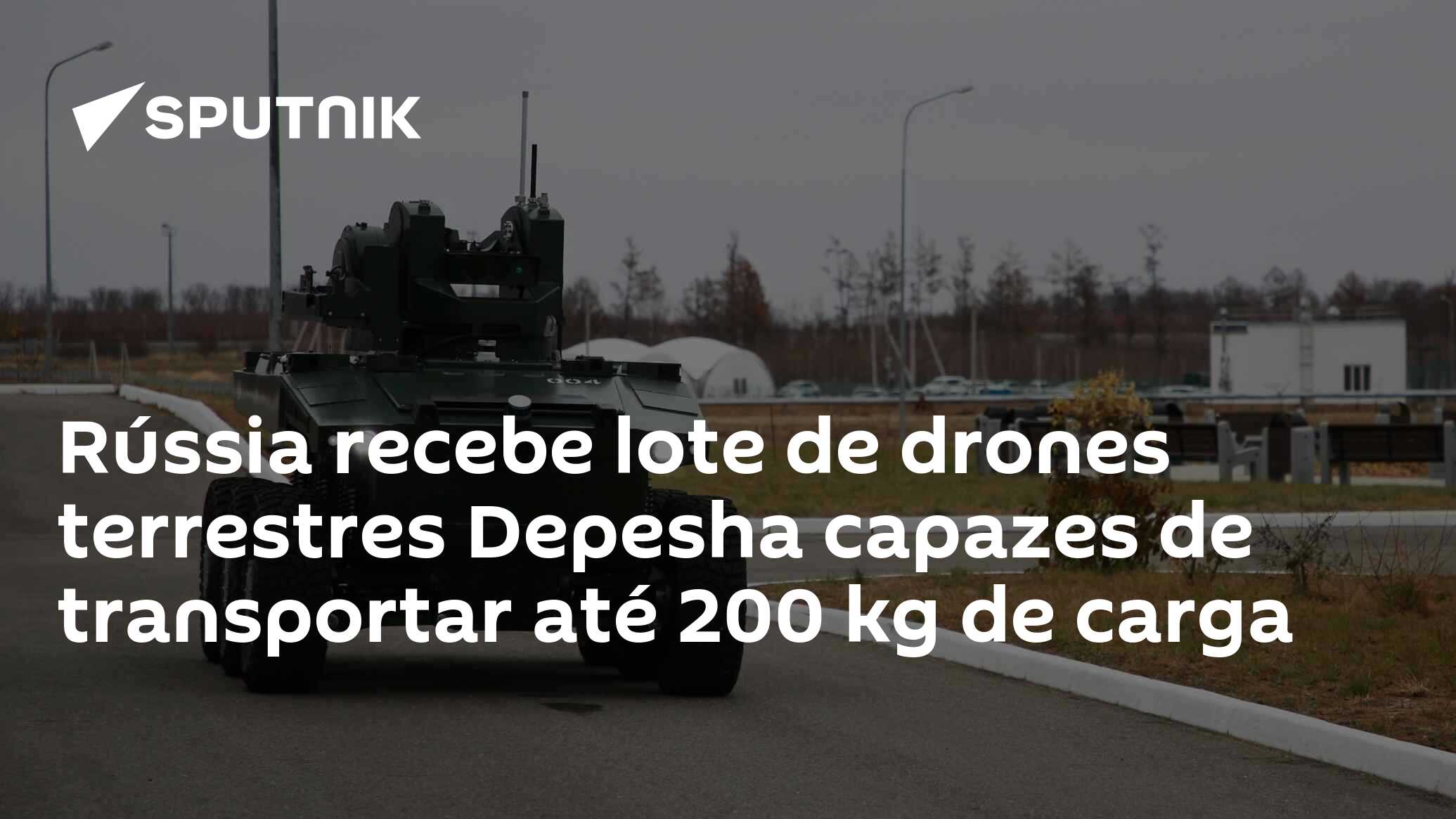 Rússia recebe lote de drones terrestres Depesha capazes de transportar ...