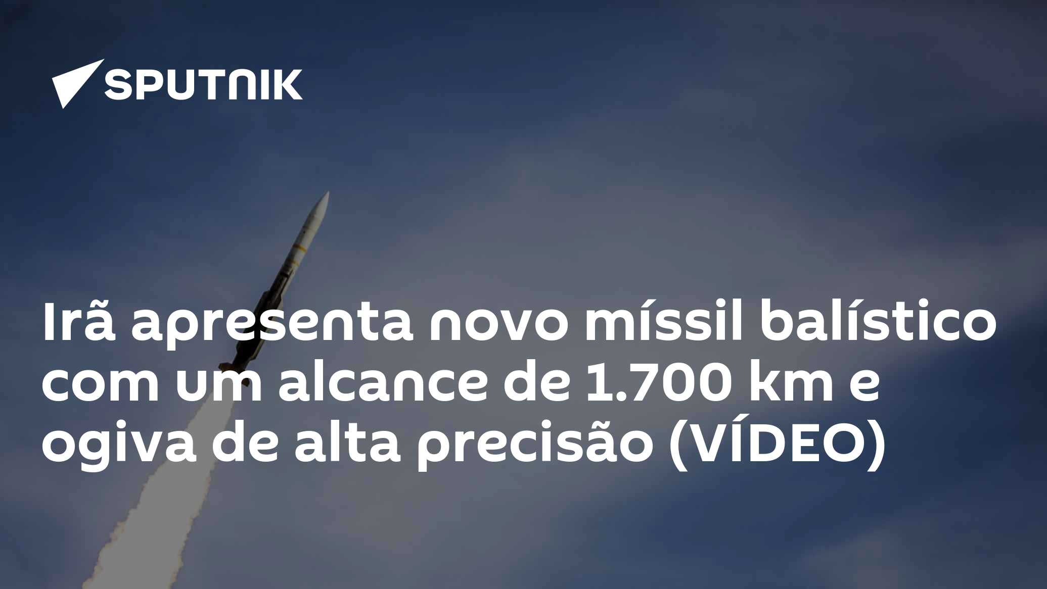 Irã apresenta novo míssil balístico com um alcance de 1.700 km e ogiva ...