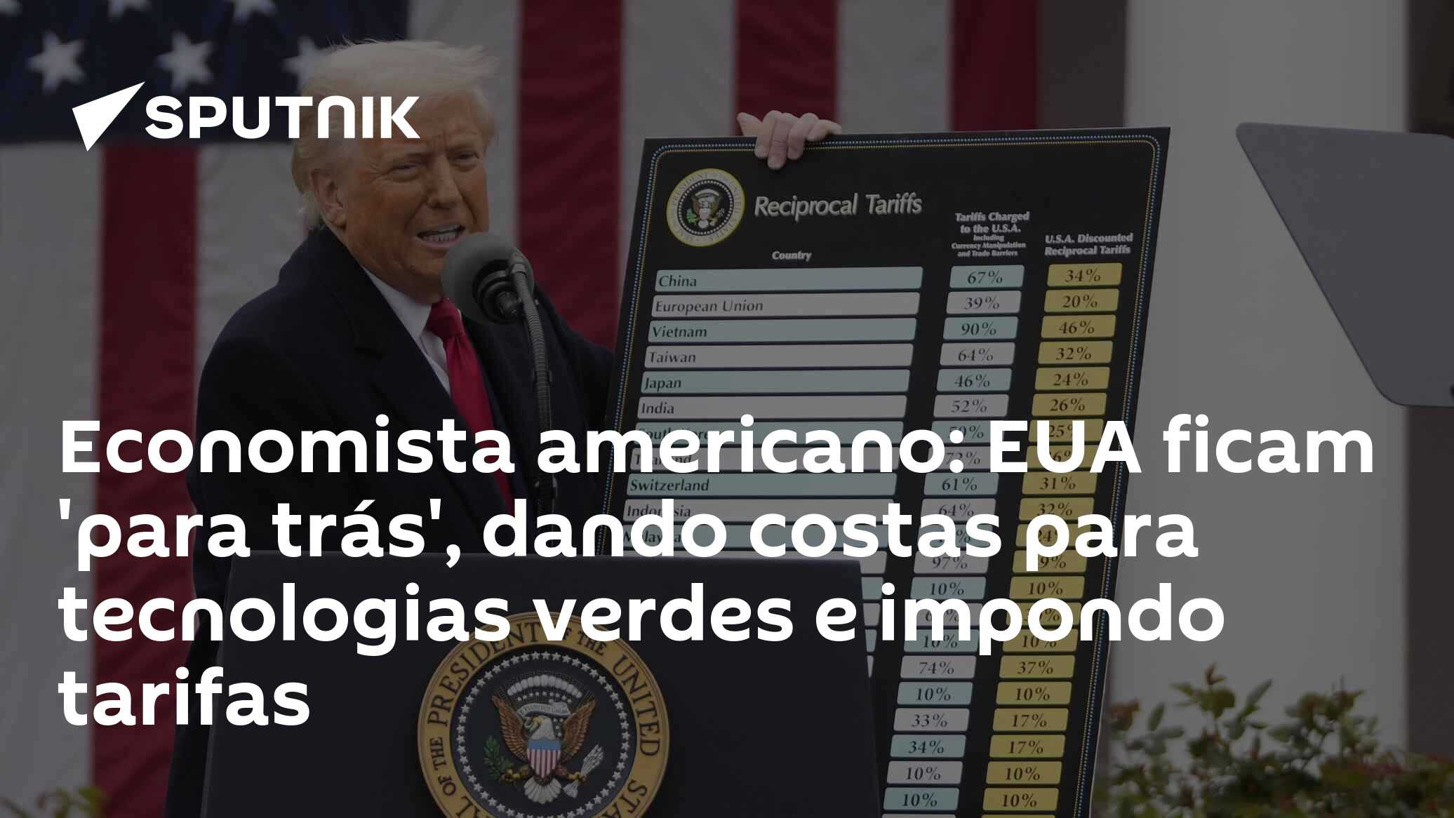 Economista americano: EUA ficam 'para trás', dando costas para ...