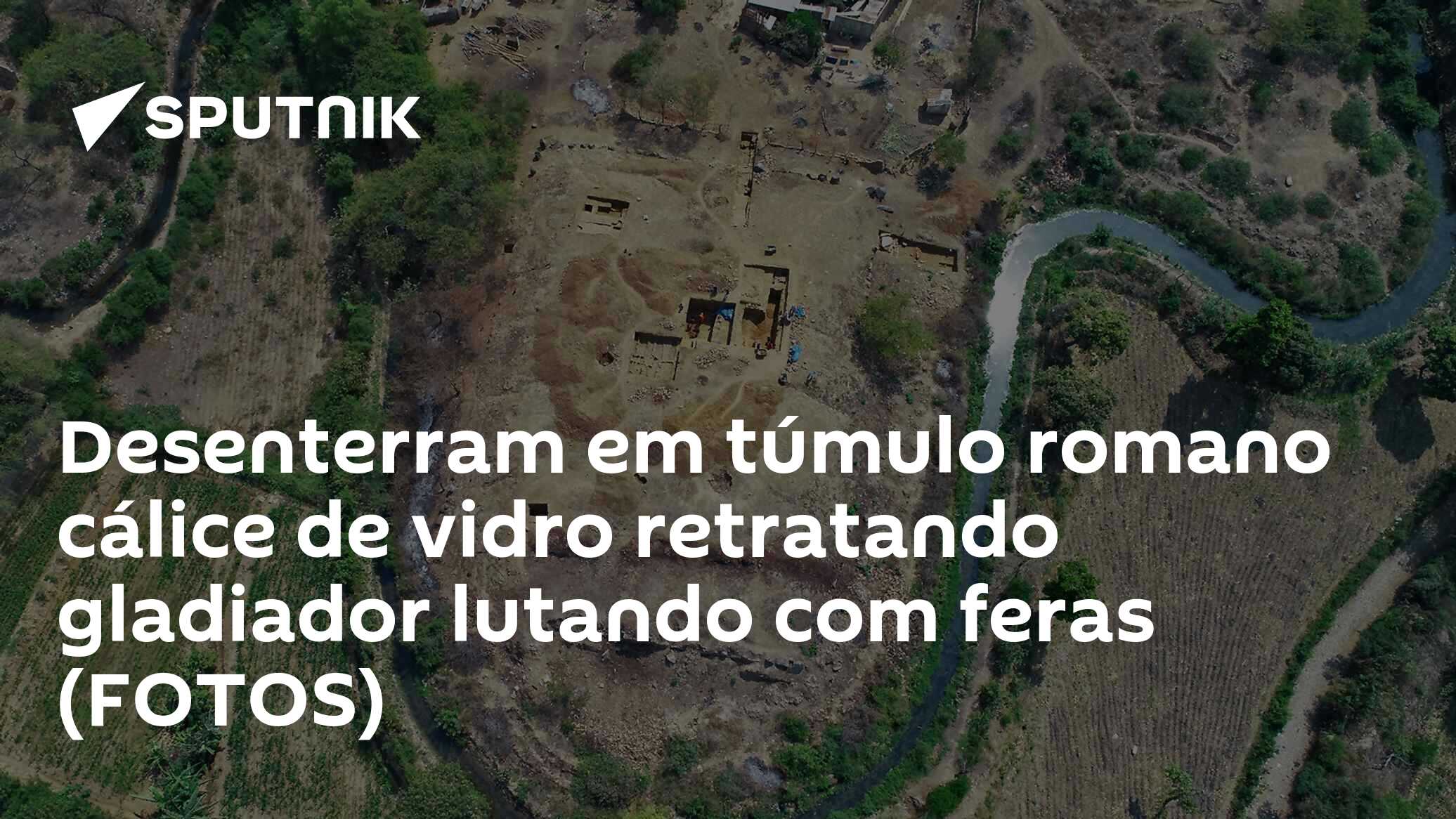 Desenterram em túmulo romano cálice de vidro retratando gladiador ...
