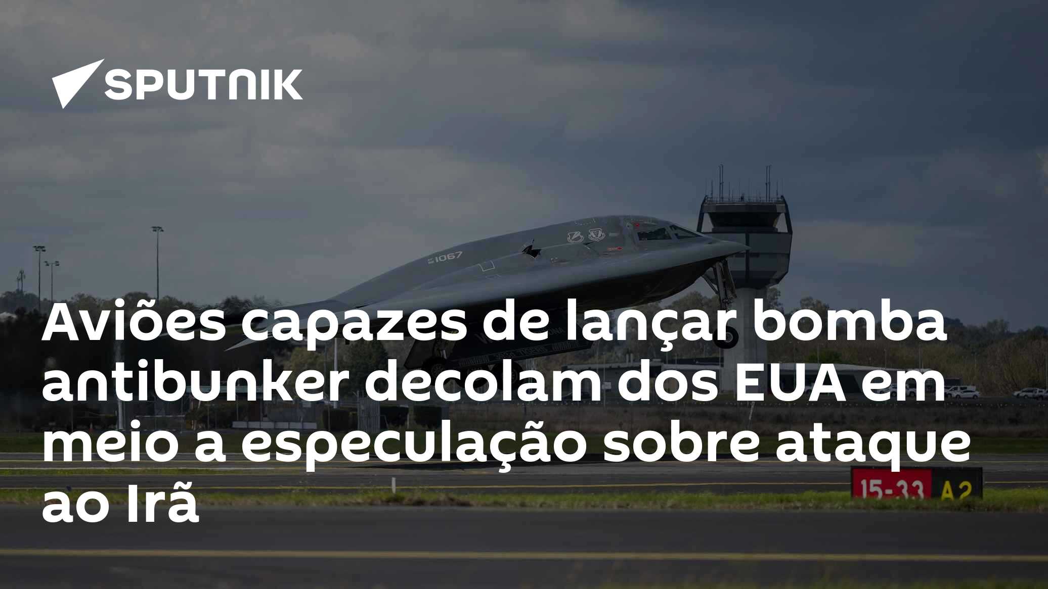 Aviões capazes de lançar bomba antibunker decolam dos EUA em meio a ...
