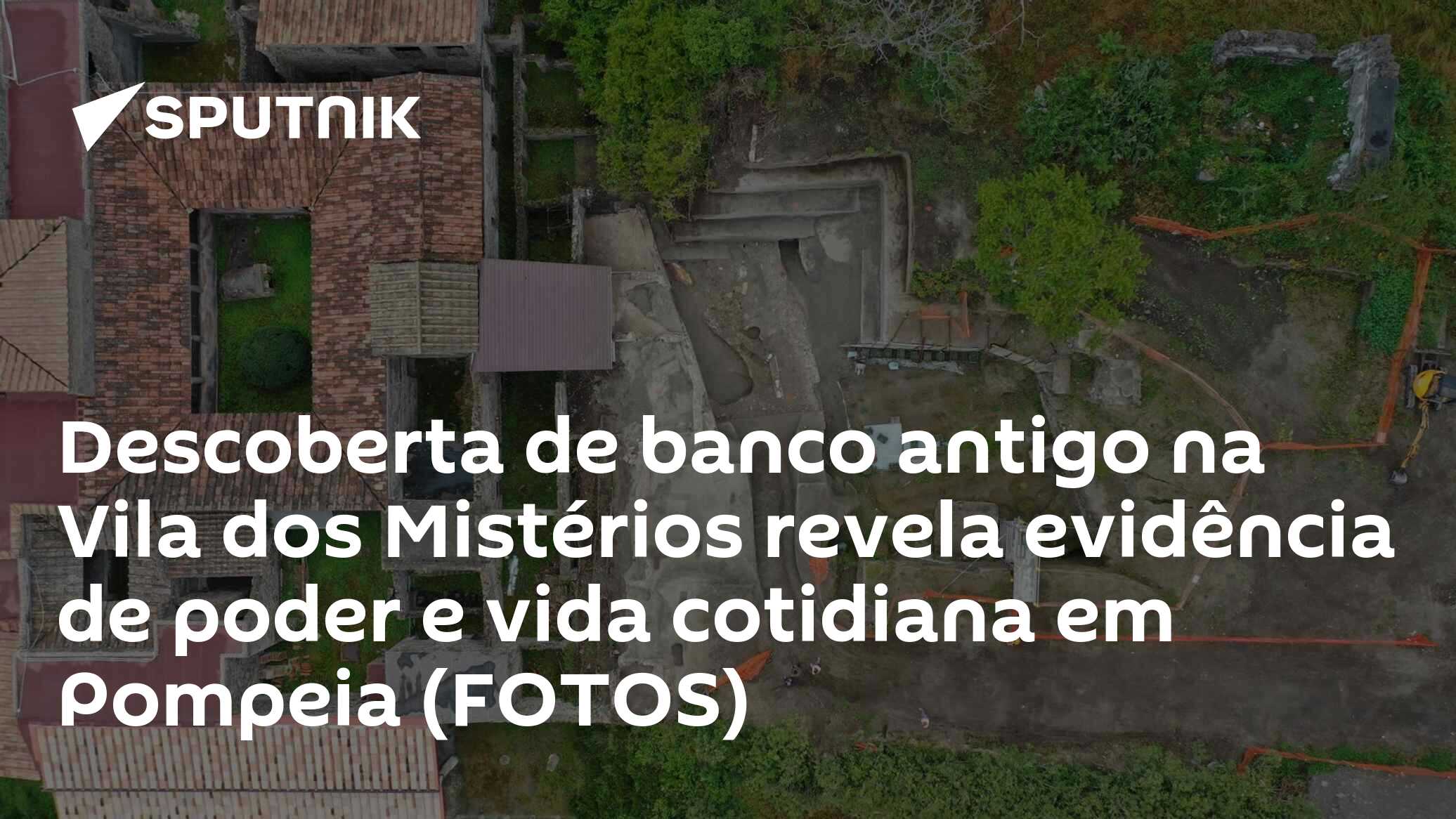 Descoberta de banco antigo na Vila dos Mistérios revela evidência de ...