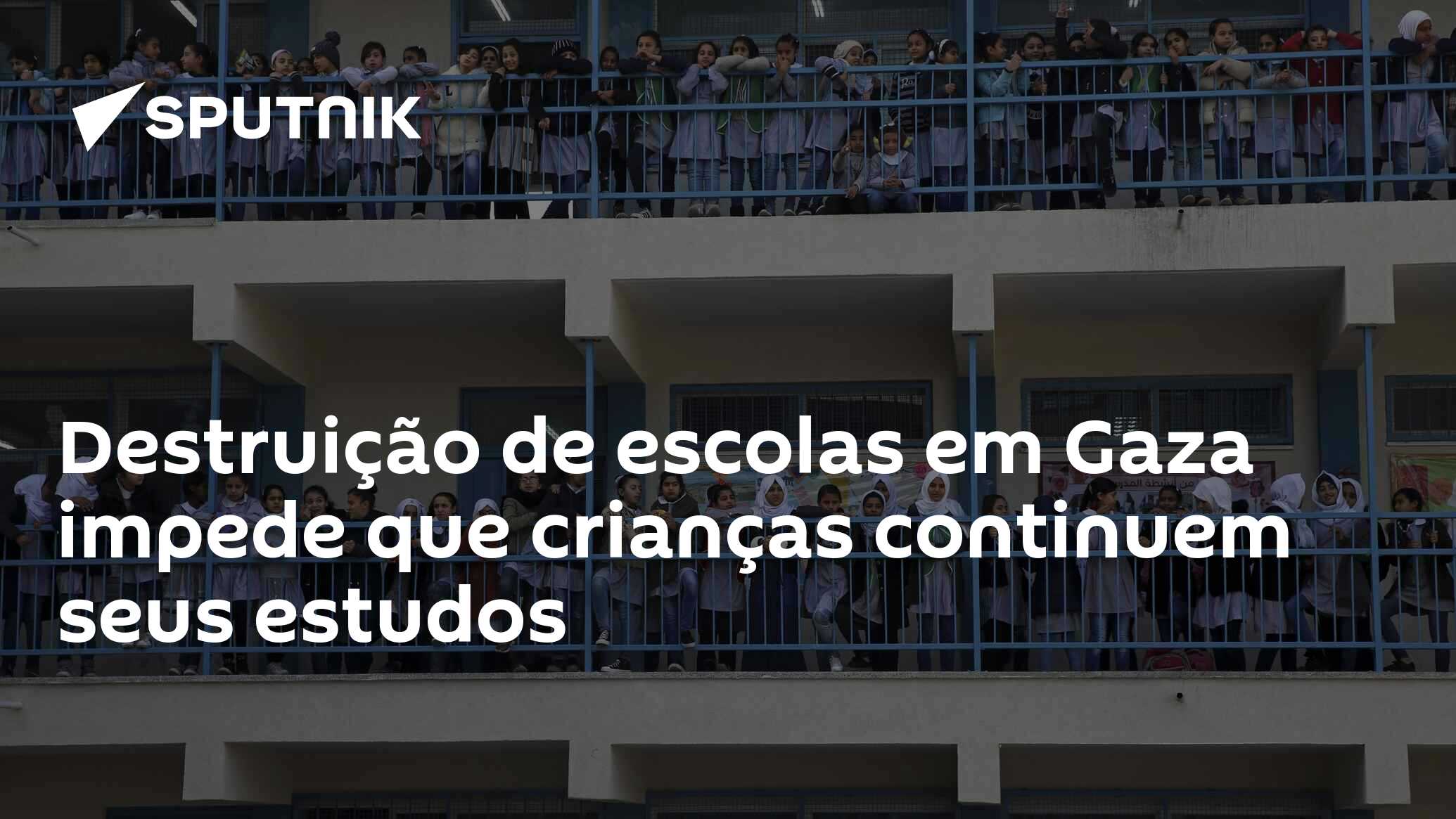 Destruição de escolas em Gaza impede que crianças continuem seus ...