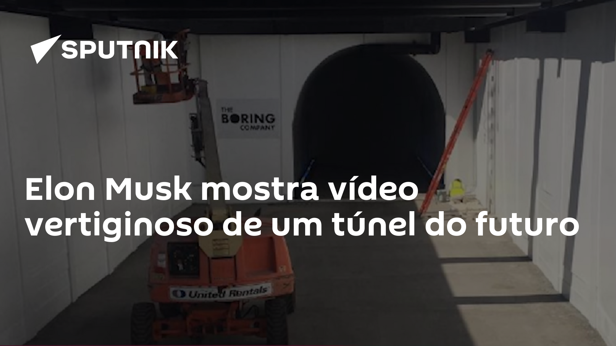 Elon Musk mostra vídeo vertiginoso de um túnel do futuro - 13.05.2017 ... Elon Musk mostra vídeo vertiginoso de um túnel do futuro - 13.05.2017 ...