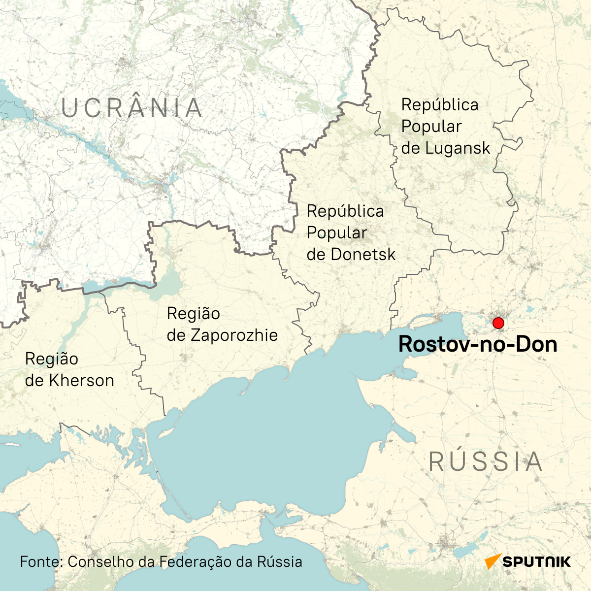 Rebelião armada: confira mapa com cidade russa de Rostov-no-Don, onde ...